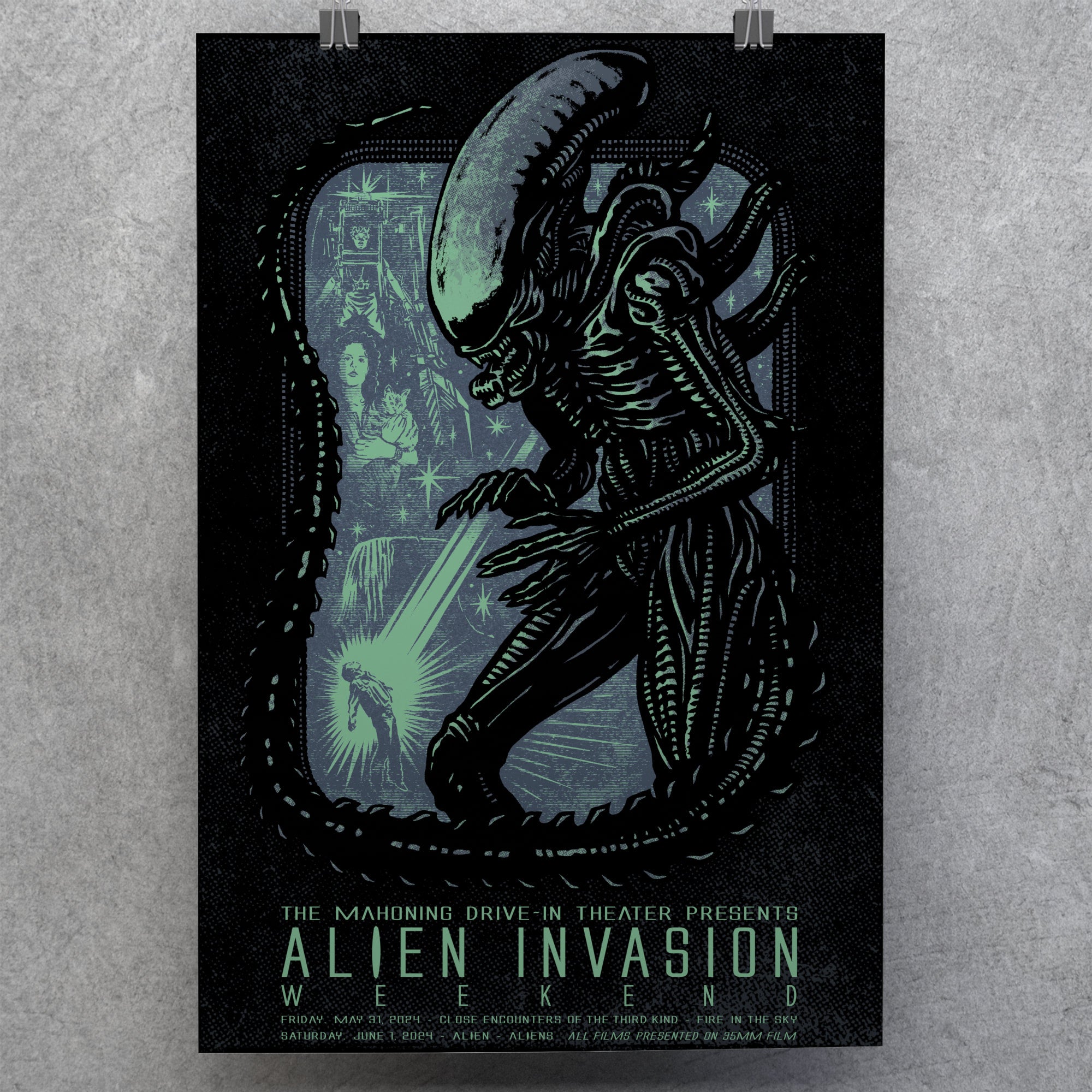 Alien Invasion weekend - 2024 Event Poster | CrackerJackPosters.com