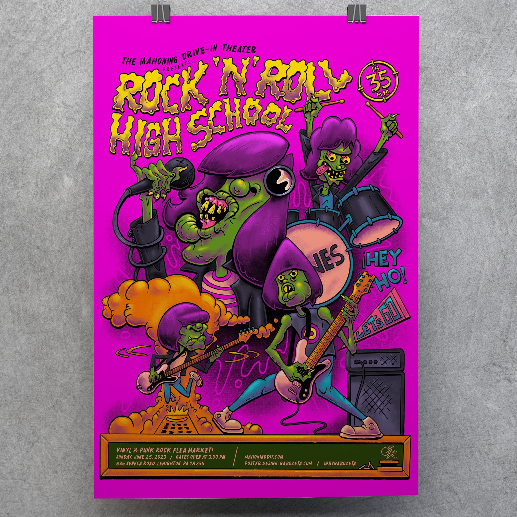 Rock n' Roll Highschool - 2023 Event Poster | CrackerJackPosters.com