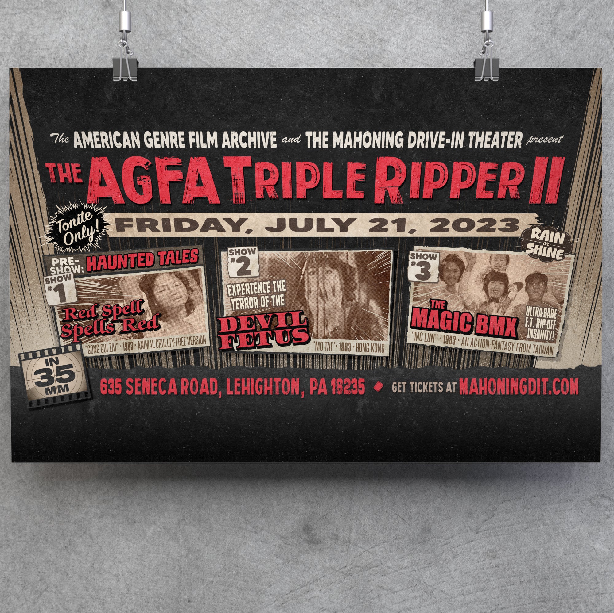 Agfa Triple Ripper - 2023 Event Poster | CrackerJackPosters.com